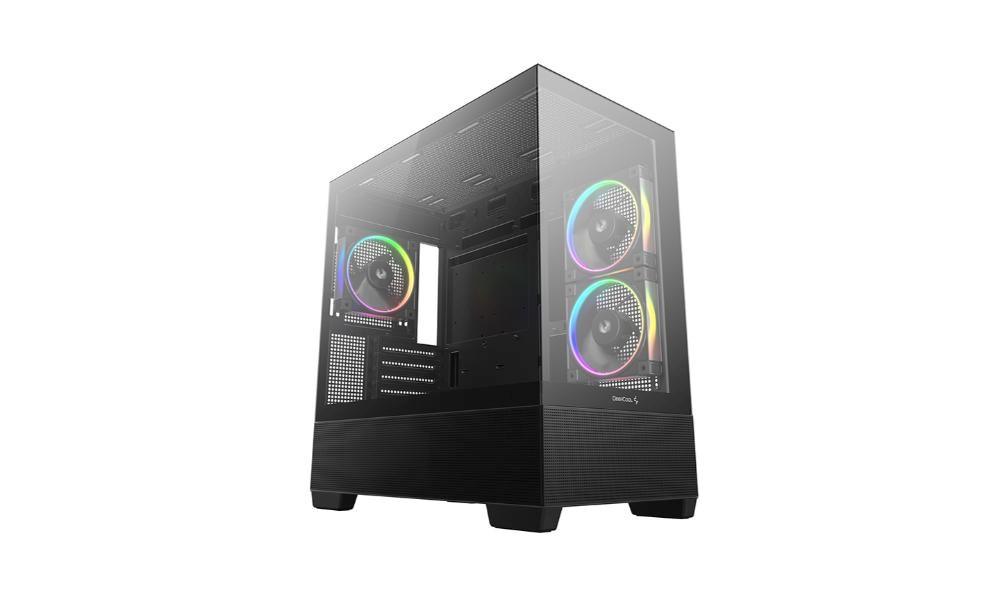 DEEPCOOL Case CG380 3F, mATX, ARGB, Průhledná bočnice, 3x120mm Fan ...