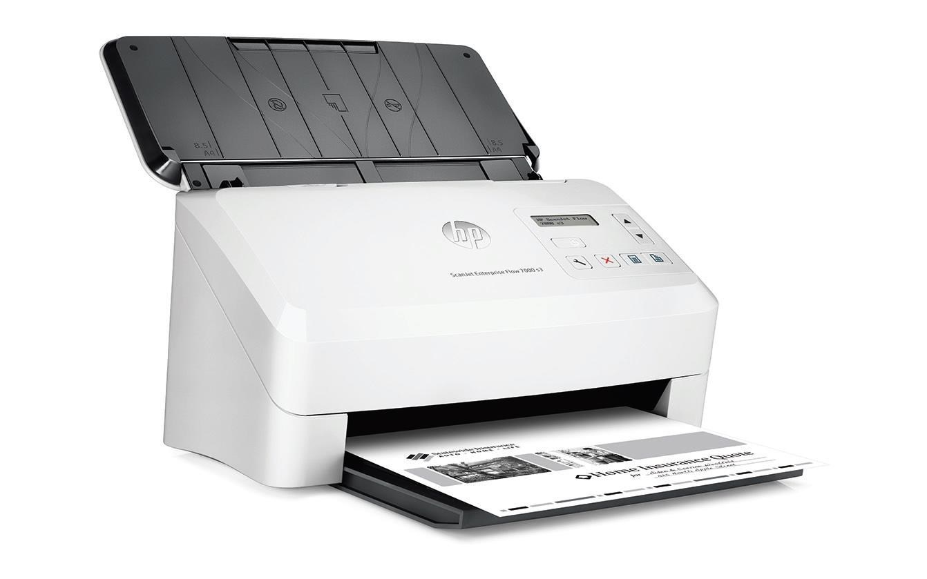 HP ScanJet Enterprise Flow 7000 s3 Sheet-Feed Scanner (A4, 600 dpi, USB ...