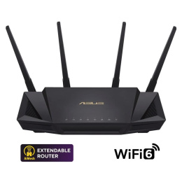 ASUS RT-AX58U V2 (AX3000) WiFi 6 Extendable Router, AiMesh, 4G/5G ...
