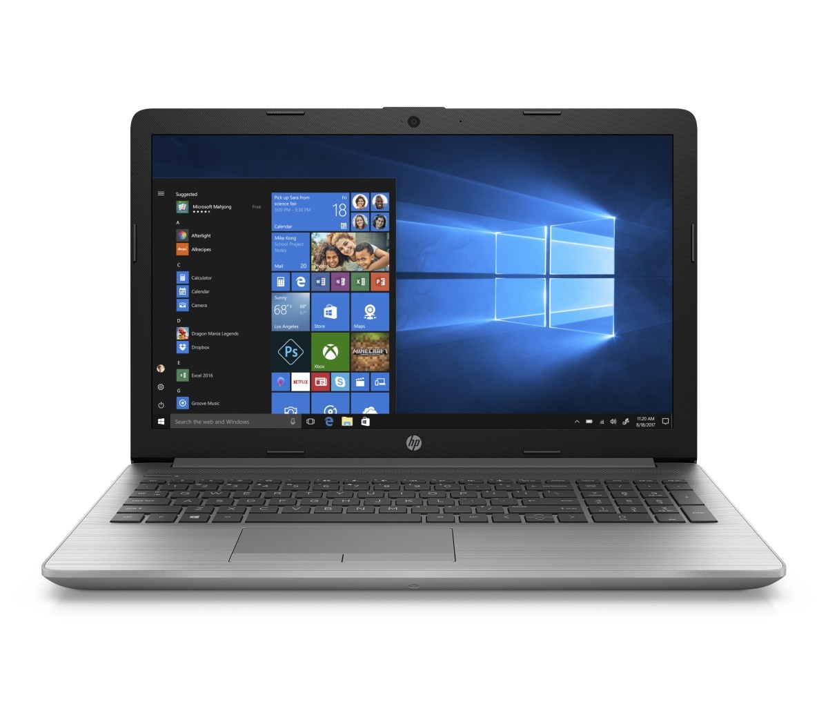 HP 250 G7 i3-8130U 15.6 FHD 220, 8GB, 256GB, DVDRW, WiFi ac, BT, silver ...